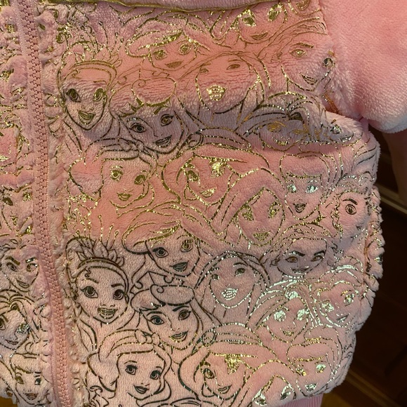 Disney | Jackets & Coats | Nwt Disney Princess Pink Plush Hoodie Jacket ...
